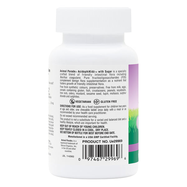 Animal Parade® AcidophiKidz® Childrens Chewables - NaturesPlus-UK