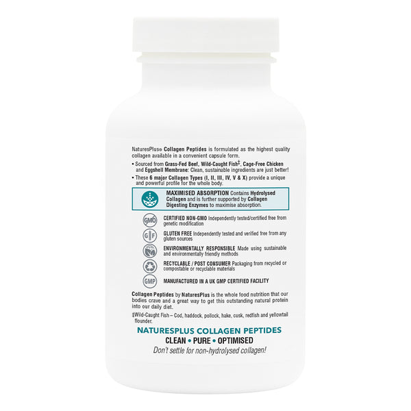Collagen Peptides Capsules - NaturesPlus-UK